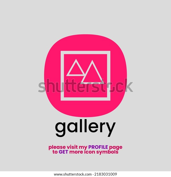 Gallery Symbol App Icon Logo Made: เวกเตอร์สต็อก (ปลอดค่าลิขสิทธิ์ ...