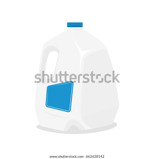 Gallon Milk Vector Illustration Isolated On Stock Vector (Royalty Free ...