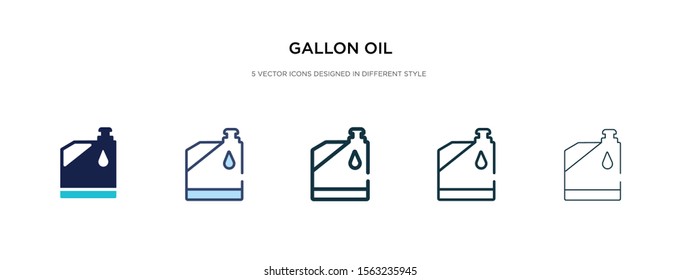 Gallon Oil Icon Different Style Vector Stock Vector (Royalty Free ...