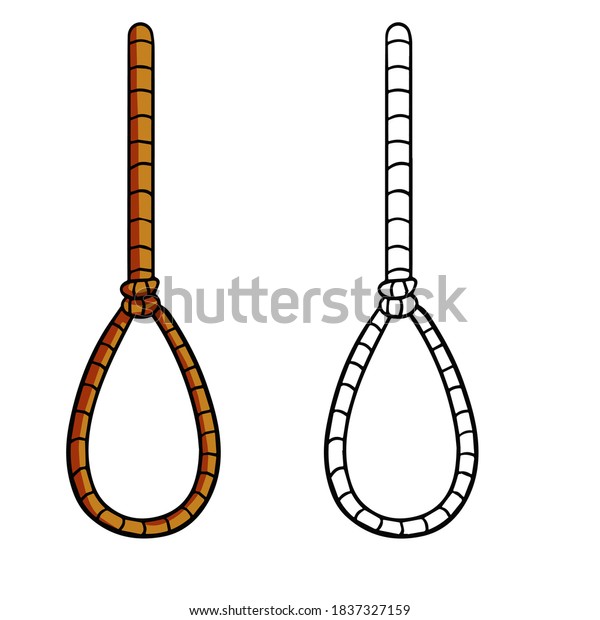 Gallows Execution Punishment Symbol Death Suffocation Stock Vector ...