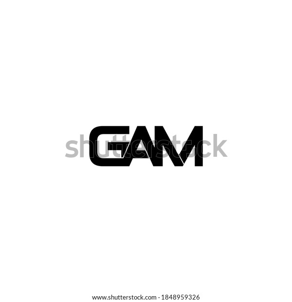 Gam Letter Original Monogram Logo Design Stock Vector (Royalty Free ...