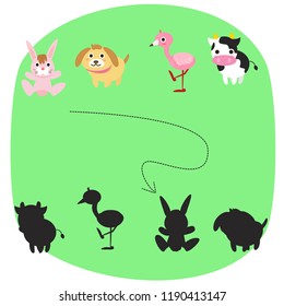 Game Animals Associated Connecting Lines Vector Stock Vector (Royalty ...