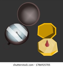 Game Asset Compass Modern Classic Looks Stock Vector (Royalty Free ...