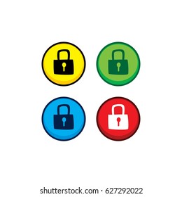 Game Asset Locked Button Stock Vector (Royalty Free) 627292022 ...