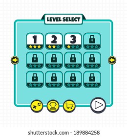 Game Asset Screen Template Stock Vector (Royalty Free) 189884258 ...