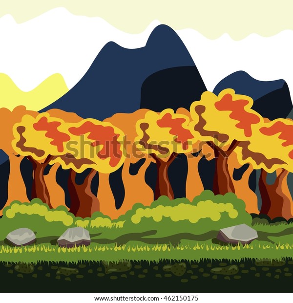 Game Background Cartoon Vibe Environment Background Stock Vector ...
