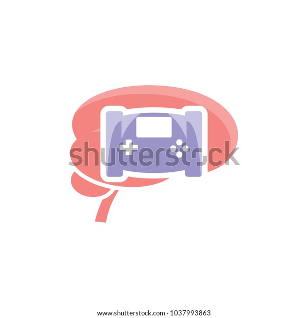 Game Brain Logo Icon Design Stock Vector (Royalty Free) 1037993863 ...