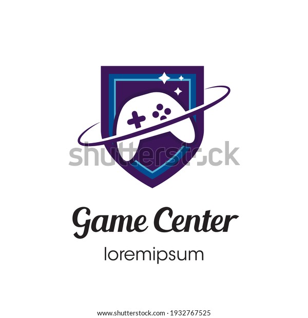 Game Center Logo Symbol Template Design Stock Vector (Royalty Free ...