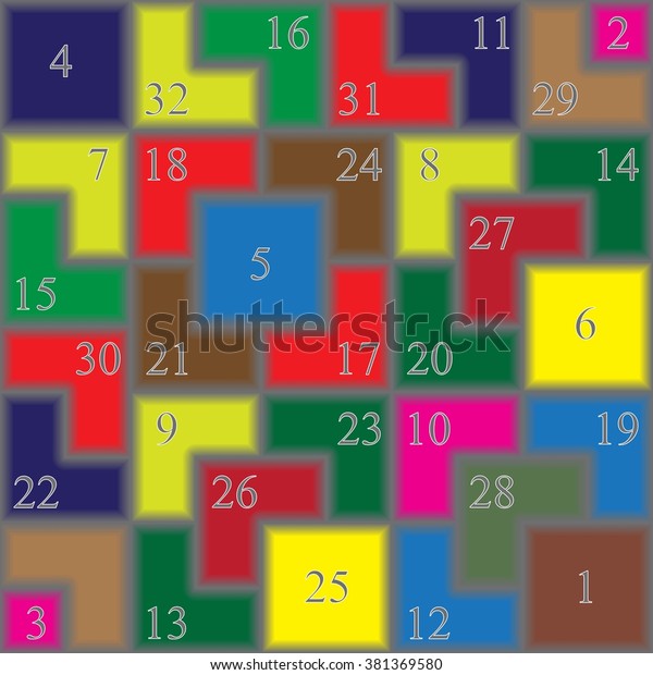 Game Children Number Find Numbers Backgrounds Stock Vector (Royalty ...