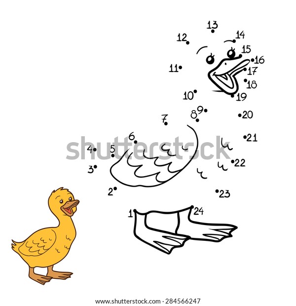 Game Children Numbers Game Goose Chick Stock Vector (Royalty Free ...