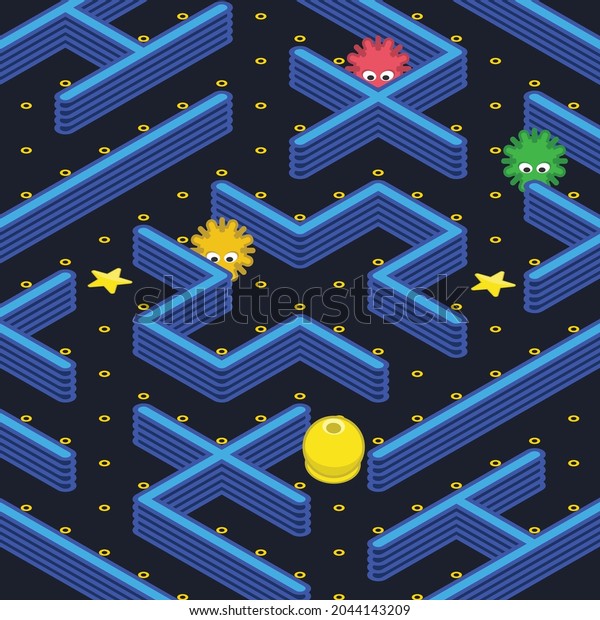Game Concept Modern Arcade Video Game Stock Vector (Royalty Free ...