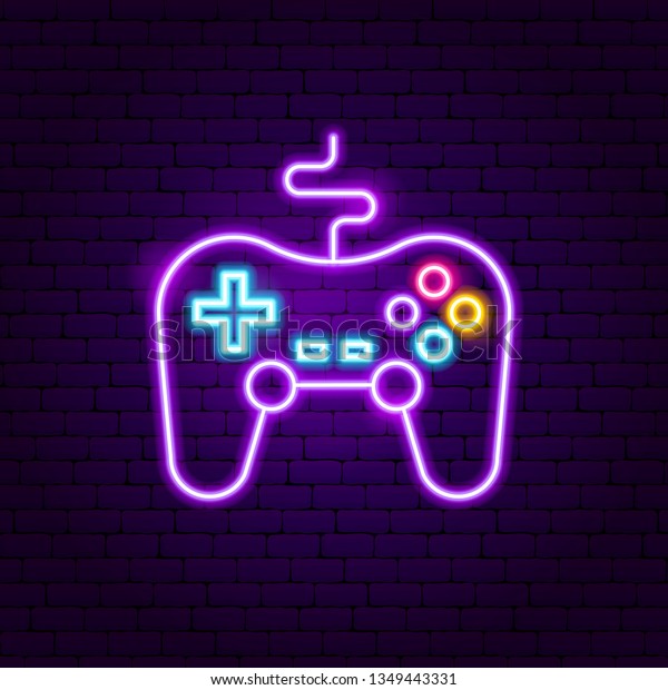 Game Console Neon Sign Vector Illustration Stock Vector (Royalty Free ...