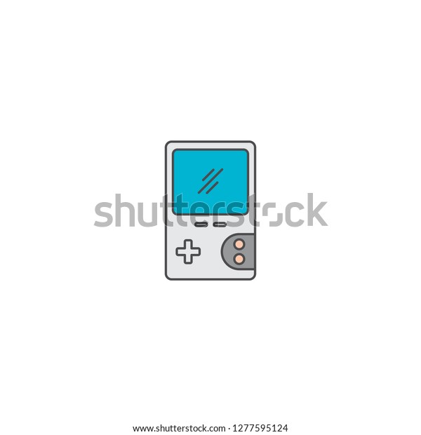 Game Console Portable Doodle Art Stock Vector (Royalty Free) 1277595124 ...