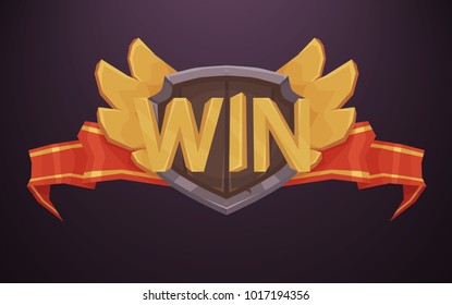 Game Design Ui Winner Icon Game Stock Vector (Royalty Free) 1017194356 ...