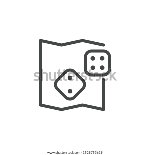 Game Dice Icon Entertainment Zone Lounge: vector de stock (libre de ...
