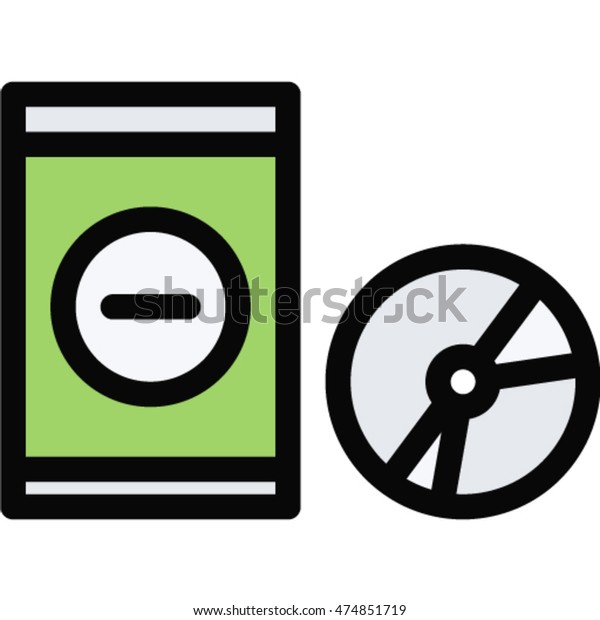Game Disk Outline Icon Stock Vector (Royalty Free) 474851719 | Shutterstock