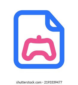 Game Files Icon Two Tone Color Stock Vector (Royalty Free) 2193339477 ...