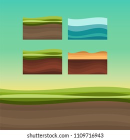 Game Ground Textures Ui Games Ground Stock Vector (Royalty Free ...