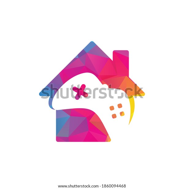 Game House Logo Template Design Vector Stock Vector (Royalty Free ...