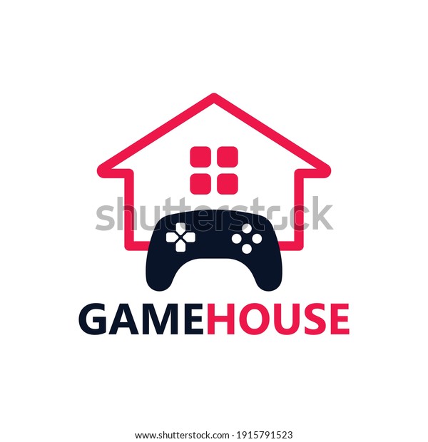 Game House Logo Template Design Stock Vector (Royalty Free) 1915791523 ...