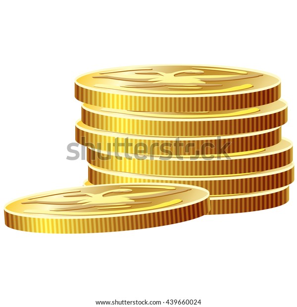 Game Icon Gold Coins Gui Asset Stock Vector (Royalty Free) 439660024 ...