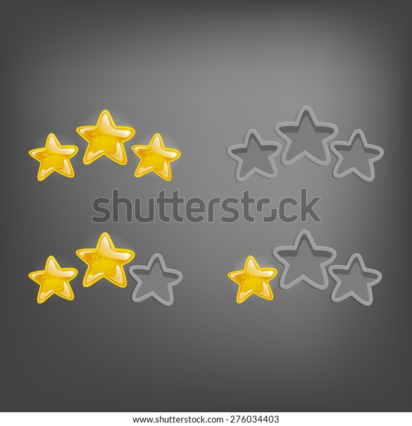 Game Icons Rating Stars Vector Illustration 库存矢量图（免版税）276034403 ...