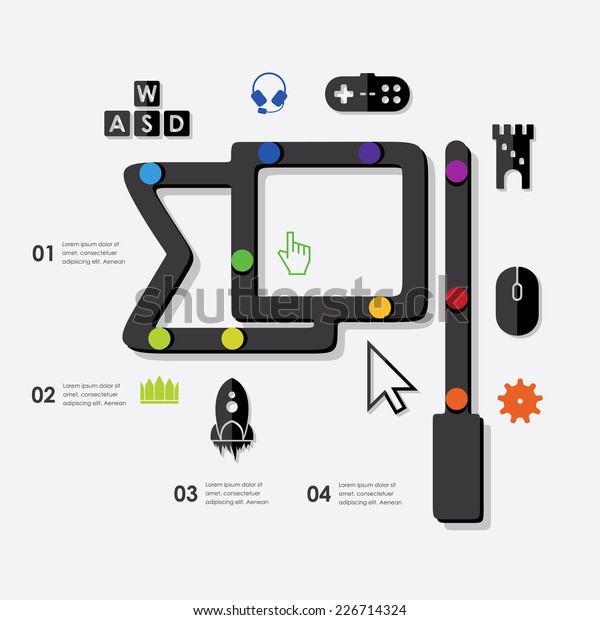 Game Infographic Stock Vector (Royalty Free) 226714324 | Shutterstock