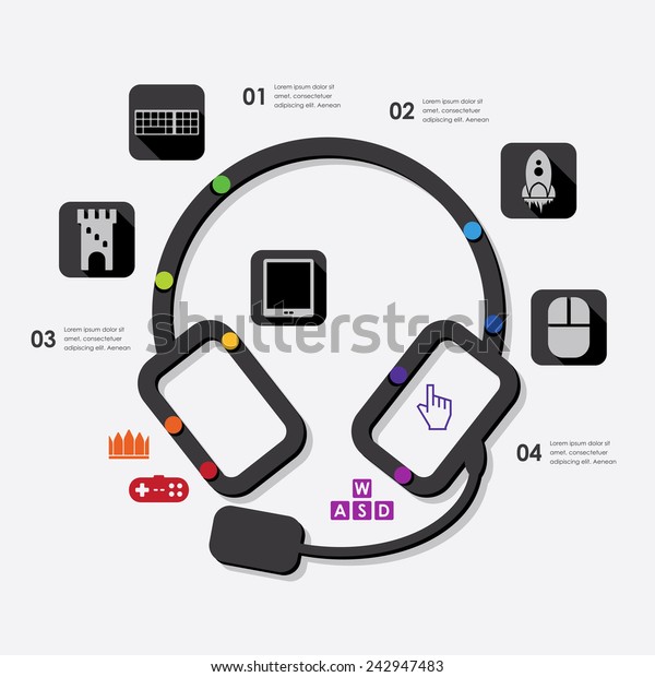 Game Infographic Stock Vector (Royalty Free) 242947483 | Shutterstock