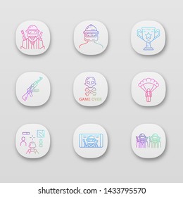 Game Inventory App Icons Set Player Stock Vector (Royalty Free ...