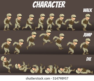 129 Running sprite sheet military Stock Vectors, Images & Vector Art ...