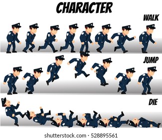 116 Police sprite sheet Images, Stock Photos & Vectors | Shutterstock