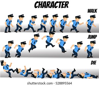 118 vetores de Police sprite sheet Vetores, imagens e arte vetorial ...