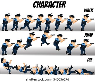 116 Police sprite sheet Images, Stock Photos & Vectors | Shutterstock