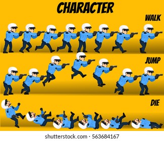 116 Police sprite sheet Images, Stock Photos & Vectors | Shutterstock