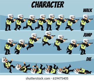 116 Police sprite sheet Images, Stock Photos & Vectors | Shutterstock