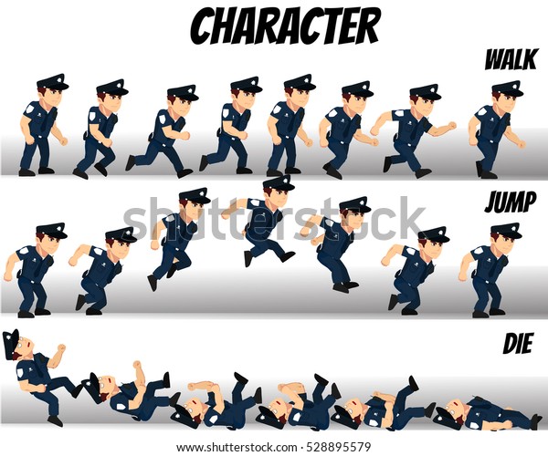 Game Kits Adventure Character Sprite Soldier Stock Vector (Royalty Free ...
