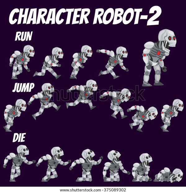 Game Kits Adventure Design Character Sprite: vector de stock (libre de ...