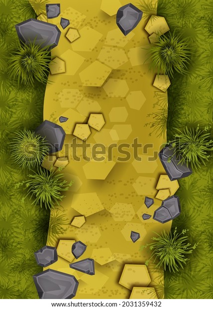 Game Landscape Top View Background Vector Stock Vector (Royalty Free ...