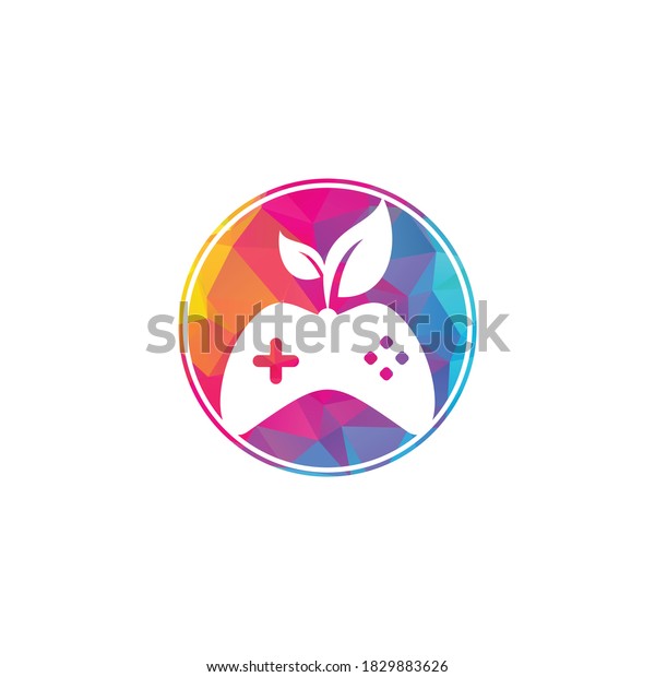 Game Leaf Logo Design Template Gaming Stock Vector (Royalty Free ...