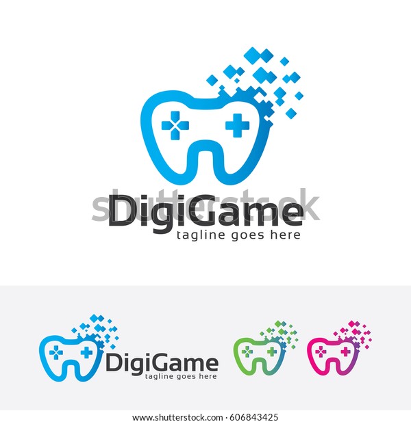 Game Logo Design Video Game Console Stock Vector (Royalty Free ...