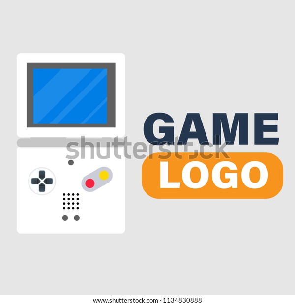 Game Logo White Game Icon Background Stock Vector (Royalty Free ...