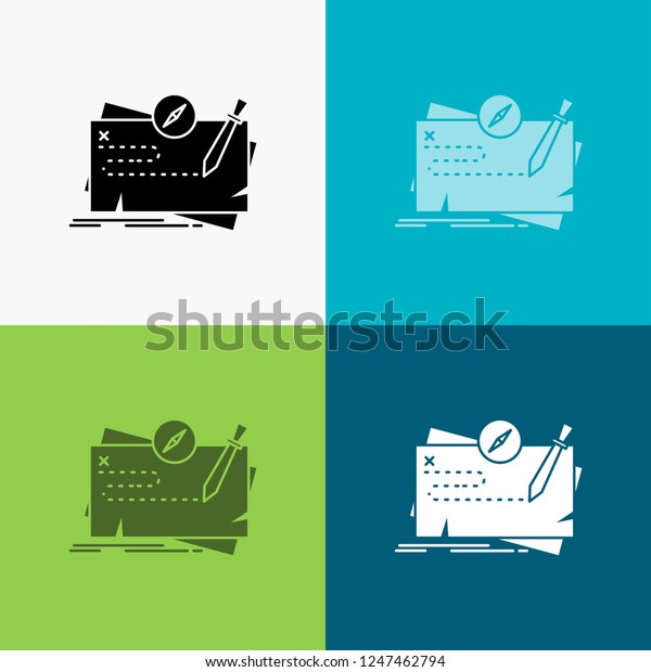 Game Map Mission Quest Role Icon Stock Vector (Royalty Free) 1247462794 ...