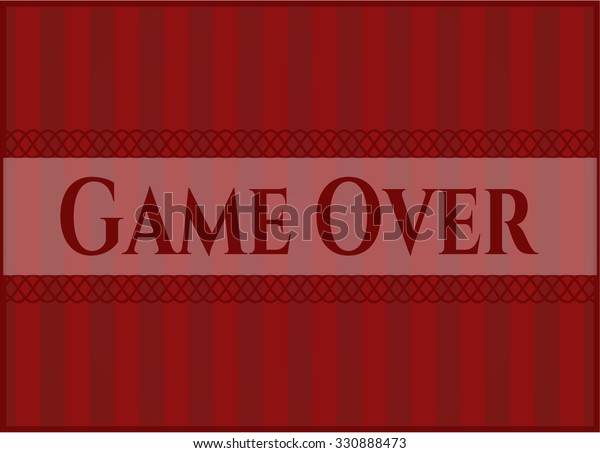 Game Over Banner Card Stock Vector (Royalty Free) 330888473 | Shutterstock
