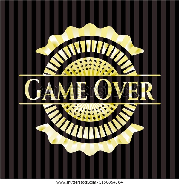 Game Over Gold Badge Emblem Stock Vector (Royalty Free) 1150864784 ...