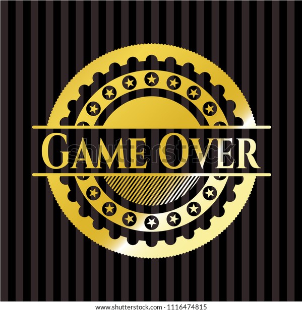 Game Over Gold Emblem Stock Vector (Royalty Free) 1116474815 | Shutterstock