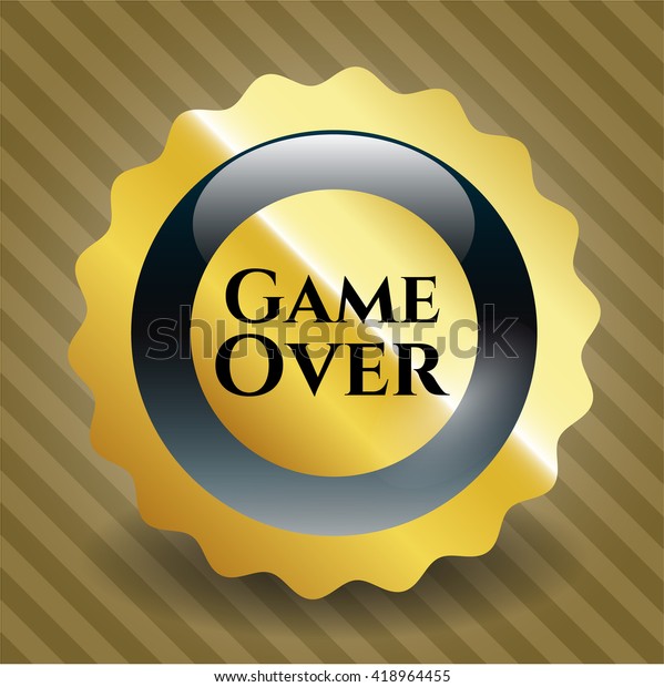 Game Over Gold Emblem Stock Vector (Royalty Free) 418964455 | Shutterstock