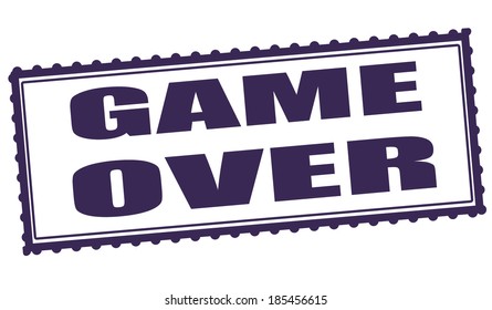 Game Over Grunge Stamp Vector Illustration Stock Vector (Royalty Free ...