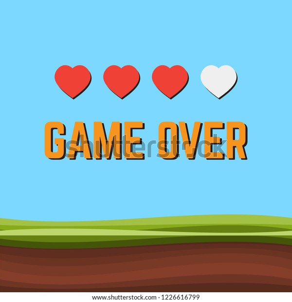 Game Over Pixel Art Arcade Game: เวกเตอร์สต็อก (ปลอดค่าลิขสิทธิ์ ...