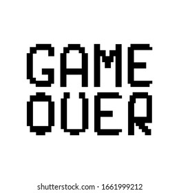 Pixel Game Over 8bit Pixel Game 库存矢量图（免版税）643663417 | Shutterstock