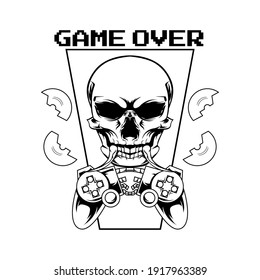 Game Over Play Games Death Stock Vector (Royalty Free) 1917963389 ...